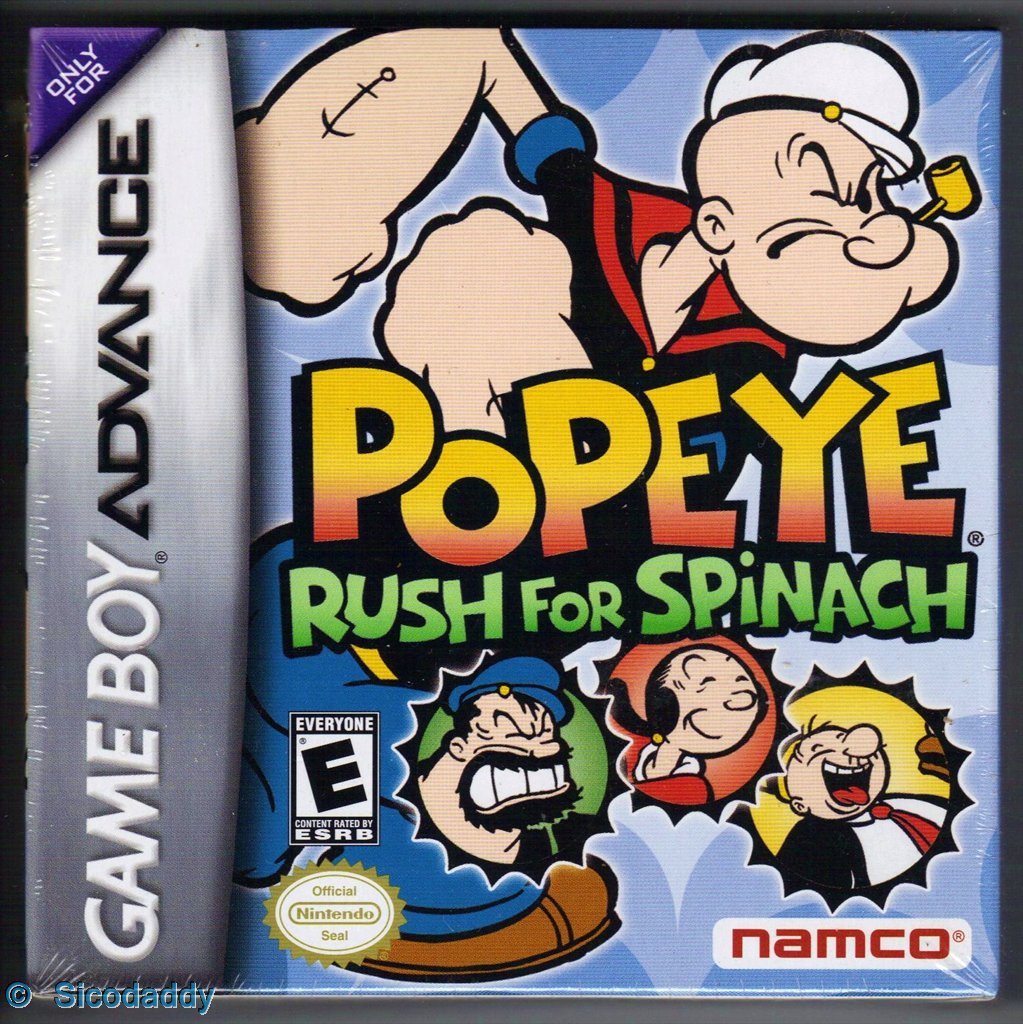 Popeye Rush for Spinach - GBA Game – 8-Bit Legacy